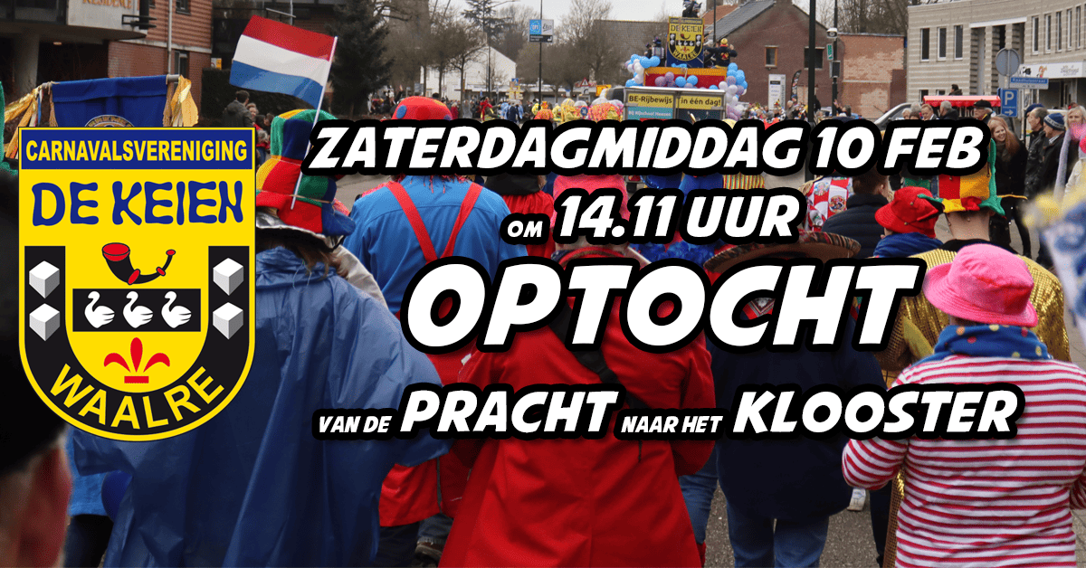 Programma Carnaval 2024 – AWC de Keien